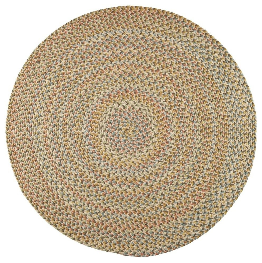 Rhody Rug Cypress Rug, Earth Beige, 6' Round, 6' Round - Area Rugs - by ...