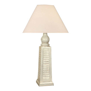 Shutter Table Lamps With Shades, Set of 2 - Beach Style - Lamp Sets ...