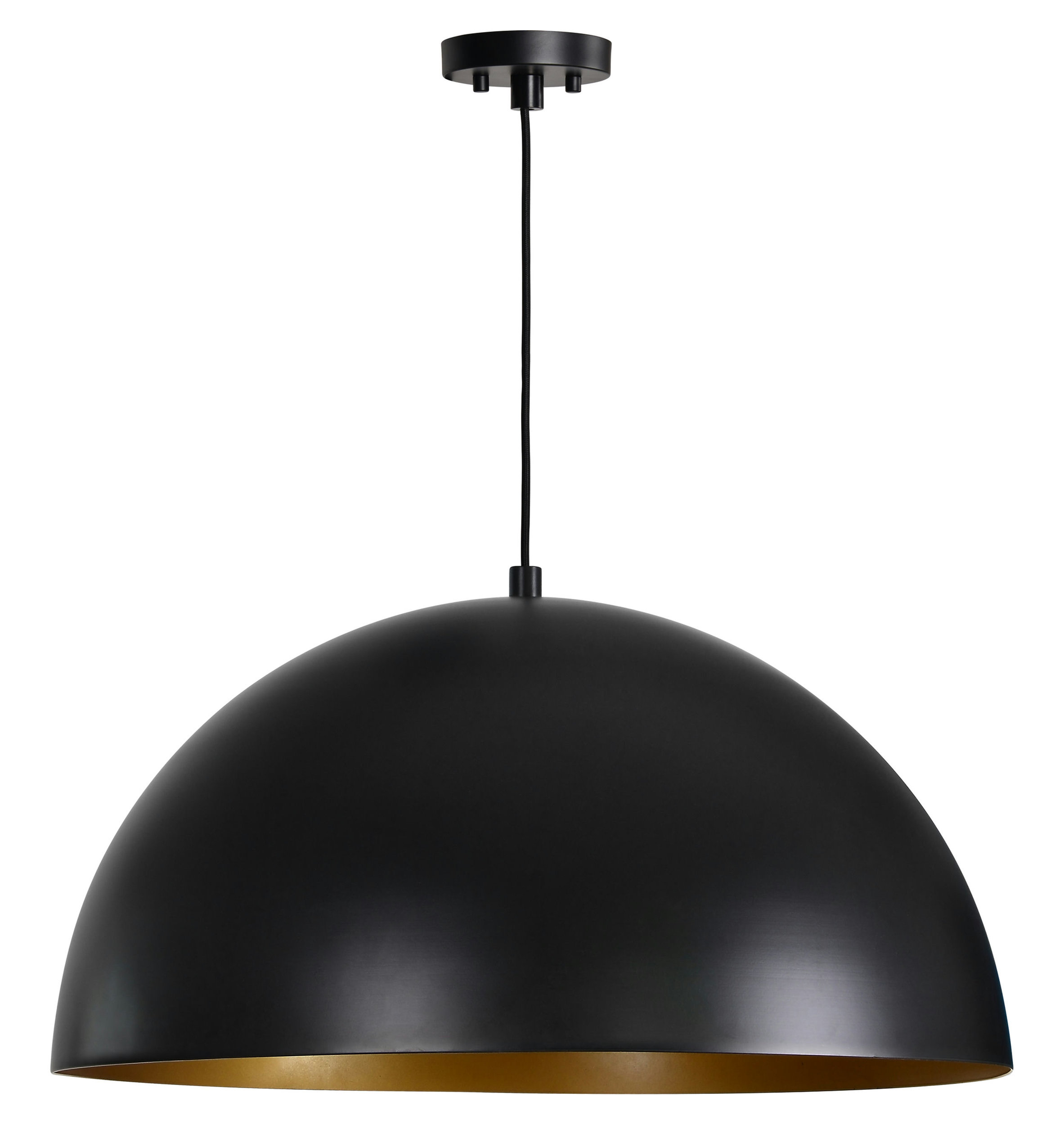 Sina Matte Black, Outer Shade Matte Gold, Inner Shade Aluminum Ceiling ...