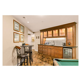 Downstairs bar - Traditional - Home Bar - Portland - by Precision ...
