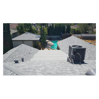 Before and After- Sierra Gray Cool Roof - Los Angeles - by SLR Roofing ...