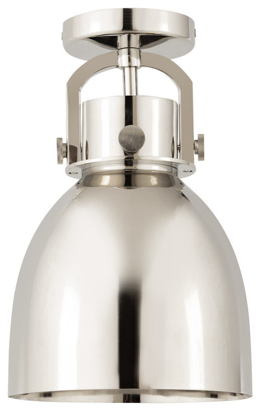 Innovations Newton Sphere 1 8" Flush Mount Brushed Brass - Transitional ...