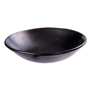 La Chamba Black Clay Pasta Bowl, XL - Modern - Serving And Salad Bowls ...