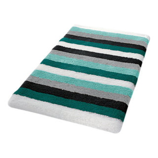 Petrol Non Slip Bath Rugs, Bilbao, Extra Large 1 - Contemporary - Bath ...
