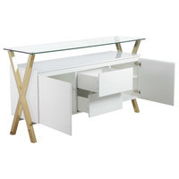 Gold Beverly Buffet - Contemporary - Buffets And Sideboards - by Pangea ...