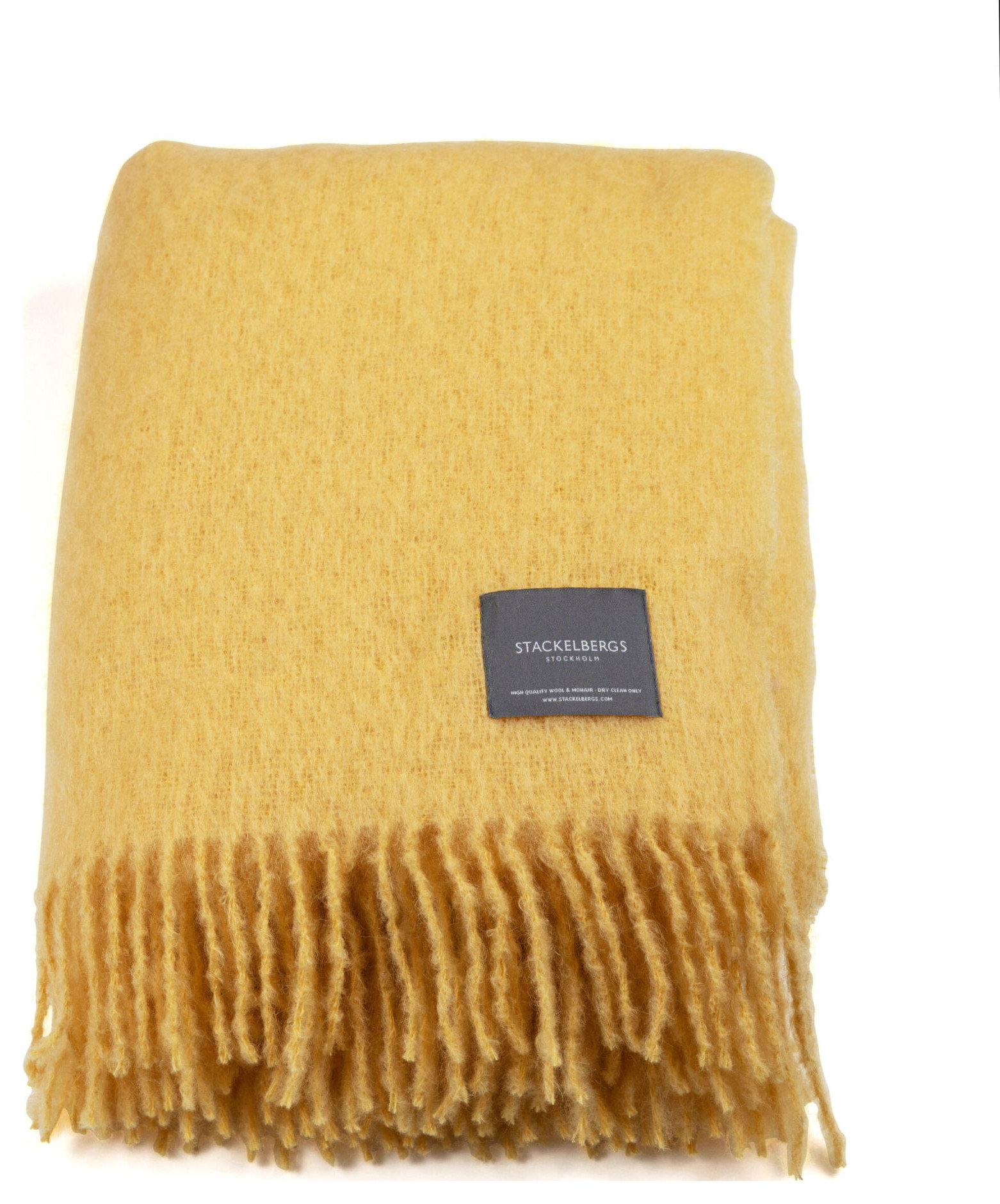 Mohair Throw Mustard - Contemporary - Throws - by Room With a Soul | Houzz