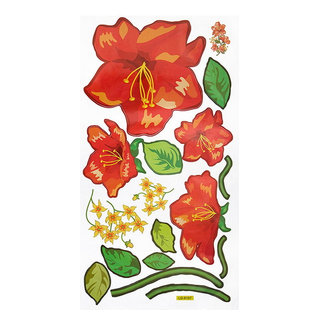 Rubies Flowers - Wall Decals Stickers Appliques Home Decor ...