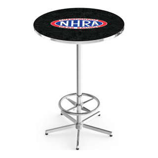 Holland L216 42x28" Chrome NHRA Drag Racing Pub Table - Black Wrinkle ...