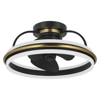 Burnett Collection Oscillating 3-Blade Ceiling Fan - Modern - Ceiling ...