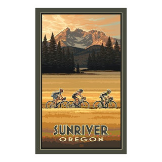Paul Leighton Sunriver Art Print, 24"x36" - Contemporary - Fine Art ...