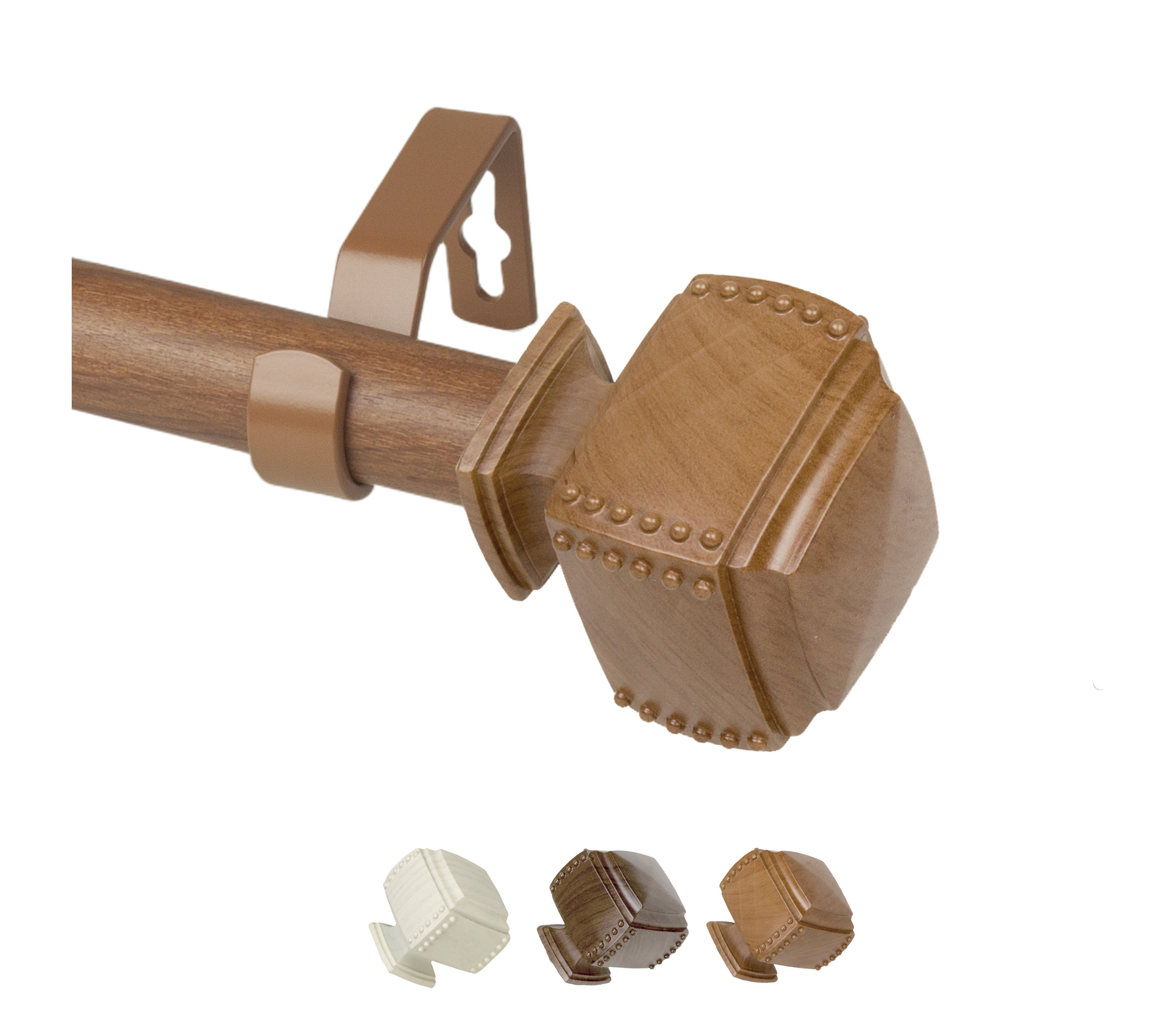 Cordell 1" Diameter Curtain Rod, 170-240" - Traditional - Curtain Rods ...