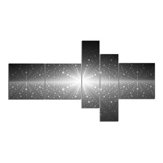 Stardust and Bright Shining Stars, Multipanel Abstract Wall Art Canvas ...