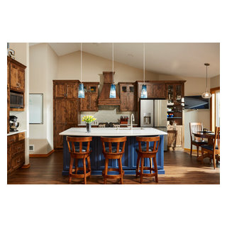 Complete Kitchen Restructure in Maple Grove - Rustic - Kitchen ...