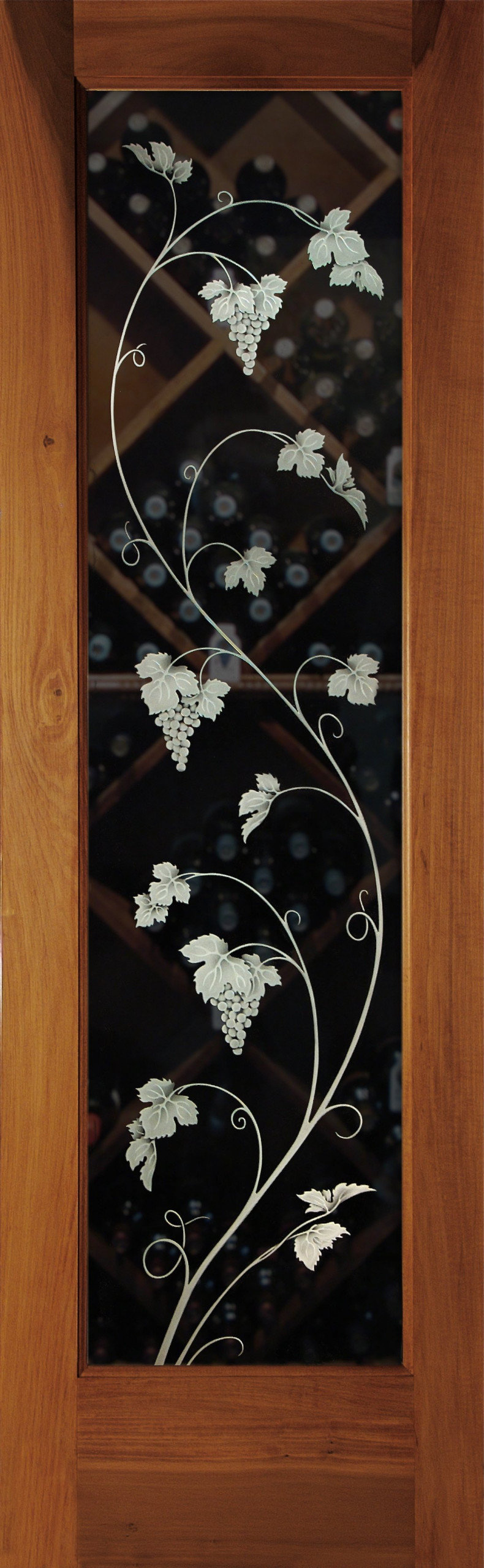 Wine Door - Vineyard Grapes Unfurled - Primed - 28" x 80" - Book/Slab ...