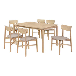 Parkridge 7-piece 59" Wood Dining Set White Washed - Dining Sets - by ...