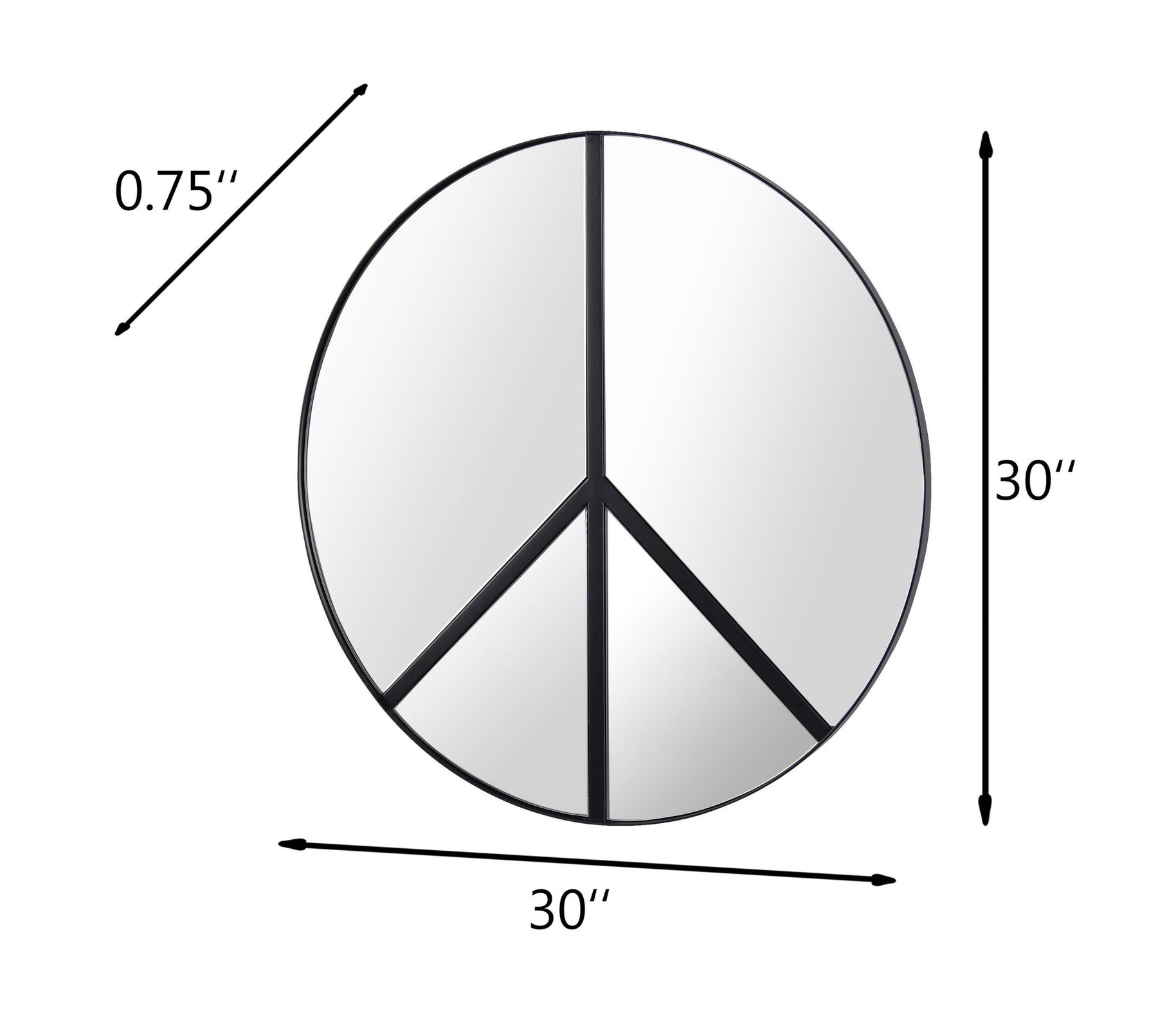 Varaluz 4DMI0117 Paz 28" Diameter Circular Metal Framed Bathroom ...
