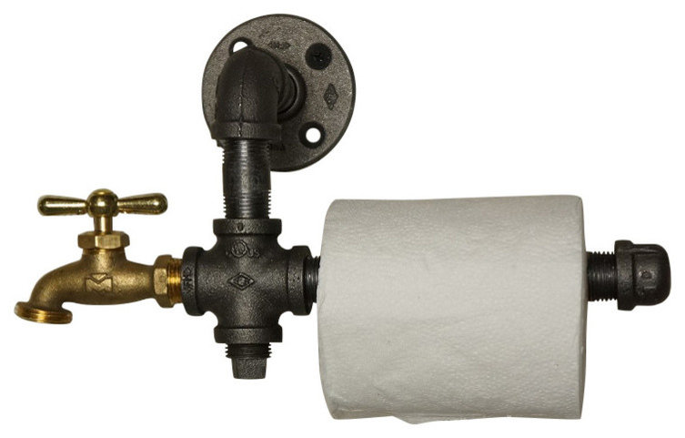 Steel Pipe TP Holder - Industrial - Toilet Paper Holders - by Loft ...