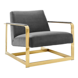 Seg Performance Velvet Accent Chair - Contemporary - Armchairs And ...