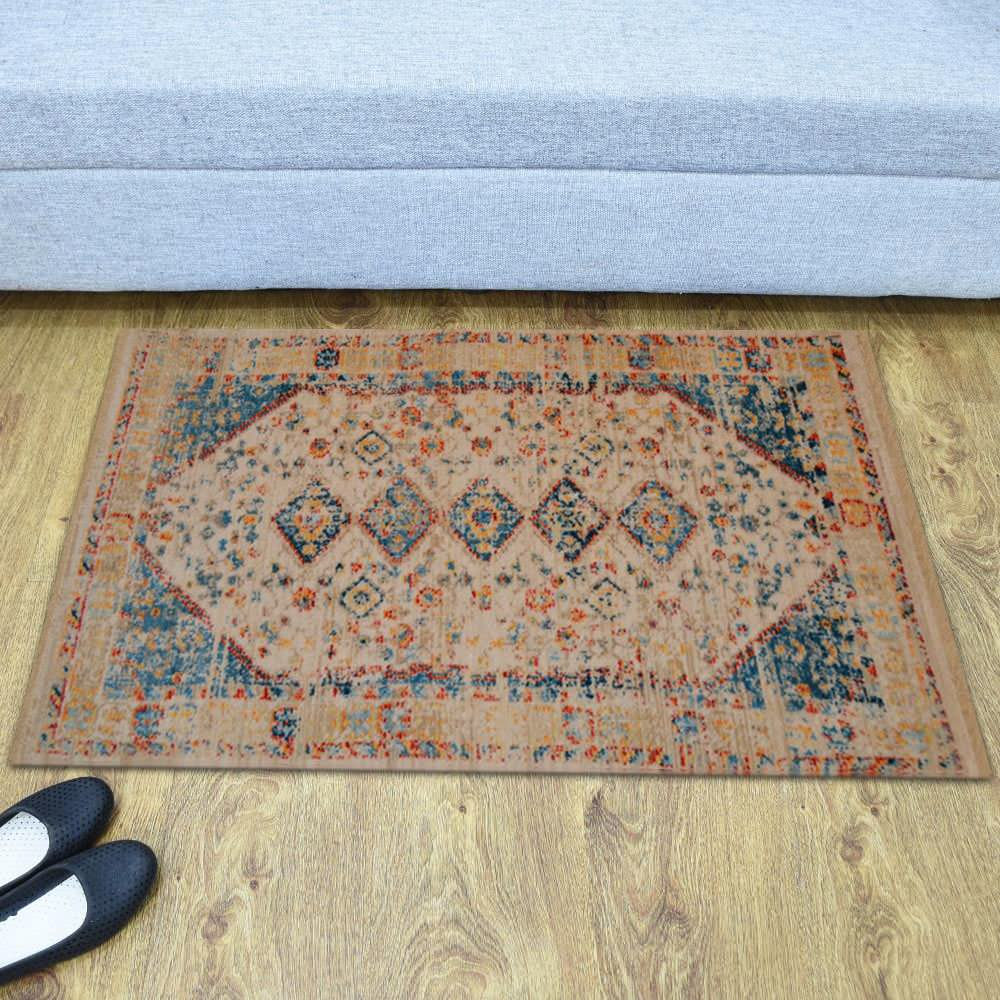 Machine Made Polyester Durable Indoor Outdoor Washable Oriental Pattern ...