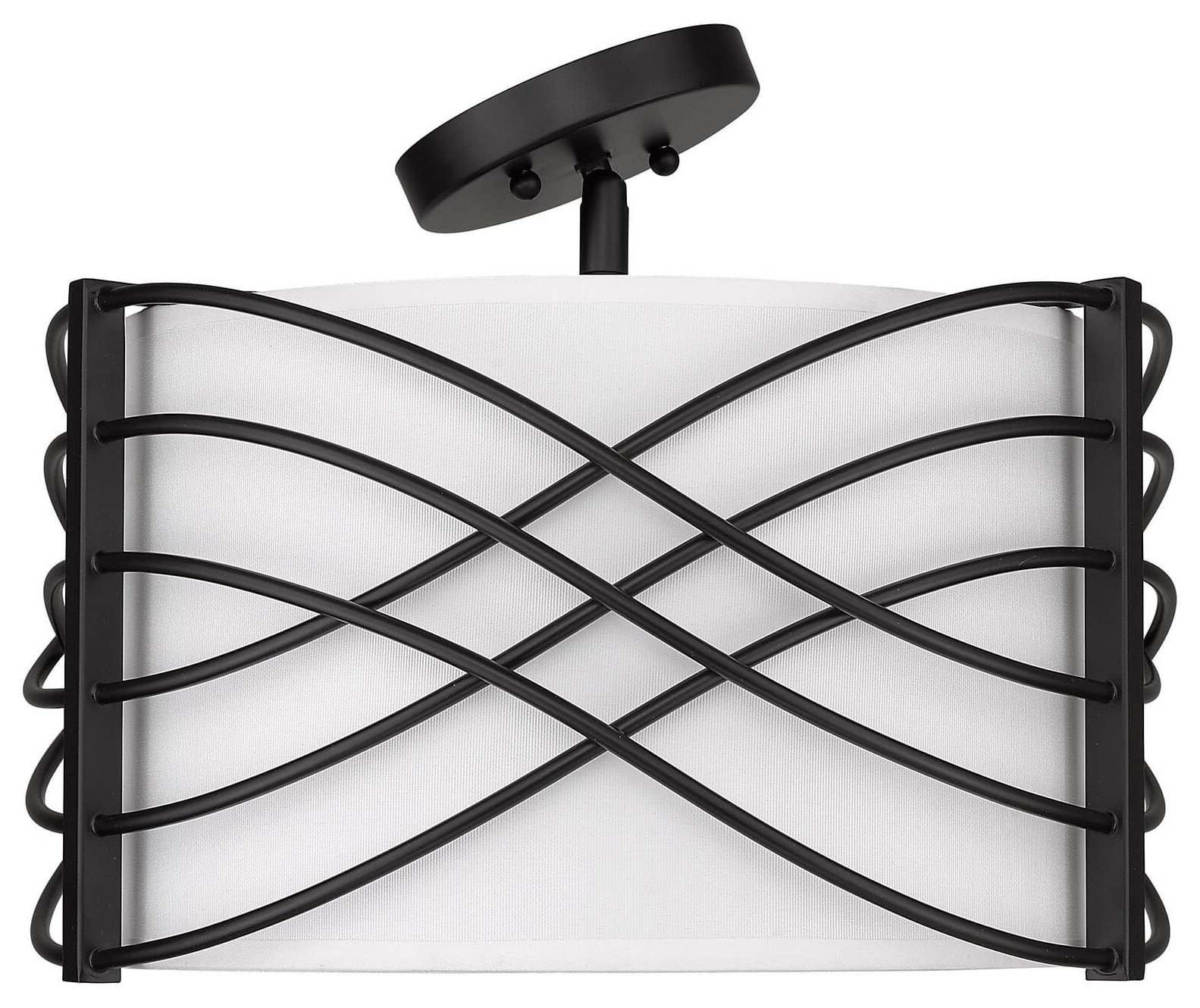 Golden Zara 3-Light Ceiling Light in Matte Black, 14.000 - Transitional ...