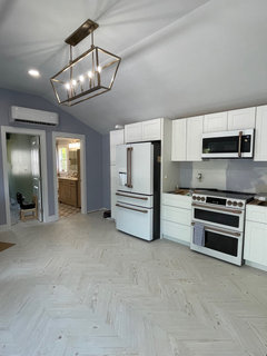 What's the best white cabinet color with Cafe Matte White appliances?