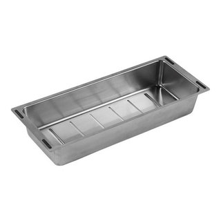 Blanco 17" L x 6-7/8" W Stainless Steel Colander - Contemporary ...