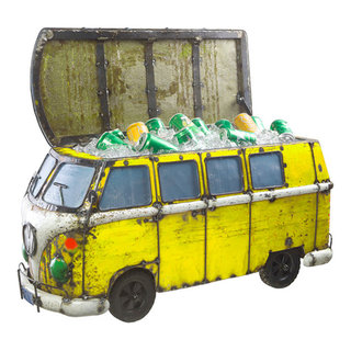 Think Outside Yellow Kombi Handmade Metal Fully Functional Beverage ...