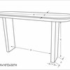 Ridge Console Table - Transitional - Console Tables - by HOME ACCENTS | Houzz