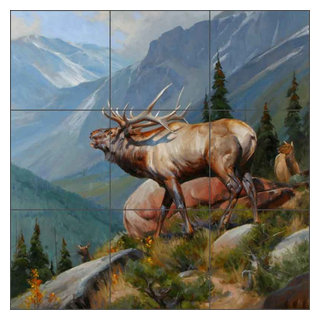 Ceramic Tile Mural Backsplash, The Age Old Ritual by Edward Aldrich, 18 ...