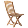 Teak Folding Chair Manhattan - Traditional - Outdoor Folding Chairs ...
