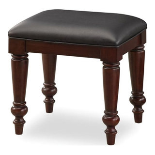 Catania Modern / Contemporary Wood Vanity Bench in Brown Finish ...