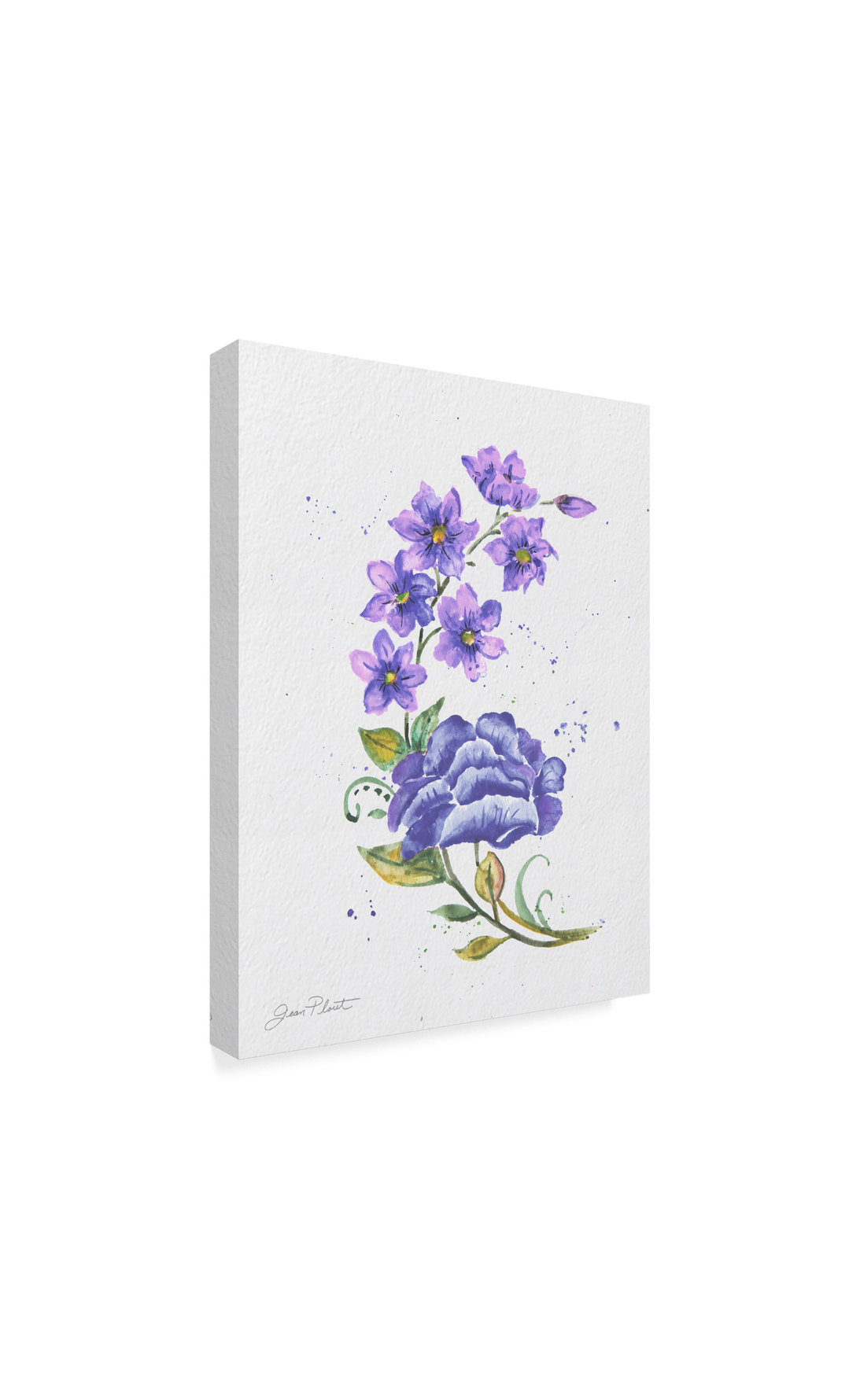 Jean Plout 'Watercolor Flowers 6' Canvas Art, 18"x24" - Contemporary ...