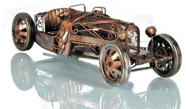 1924 BUGATTI TYPE 35 OPEN FRAME Collectible Metal scale model Car ...