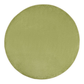 8' X 8' Green Round Non Skid Indoor Outdoor Area Rug - Contemporary ...