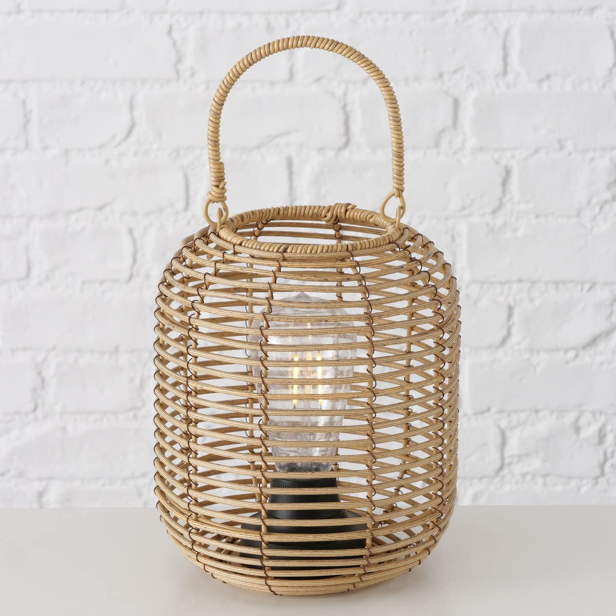 Cordless Wicker LED Table Lamp - Tropical - Outdoor Table Lamps - by ...