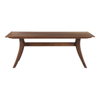 First of A Kind Florence Rectangular Dining Table Small Walnut ...