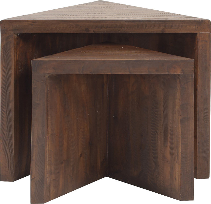 Rustic Wood Nesting Tables - Transitional - Coffee Table Sets - by ...
