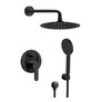 Matte Black Shower Set With Rain Shower Head and Hand Shower, 10 Inch ...