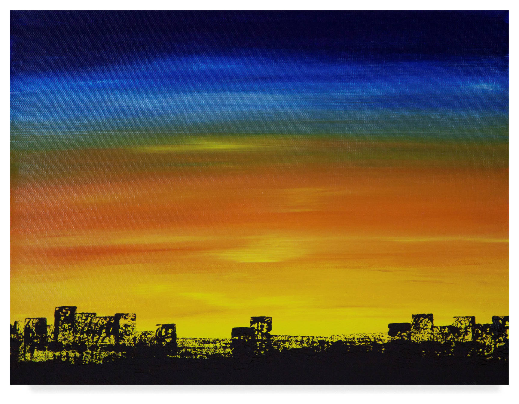 "Skyline" by Hilary Winfield, Canvas Art, 47"x35" - Contemporary ...