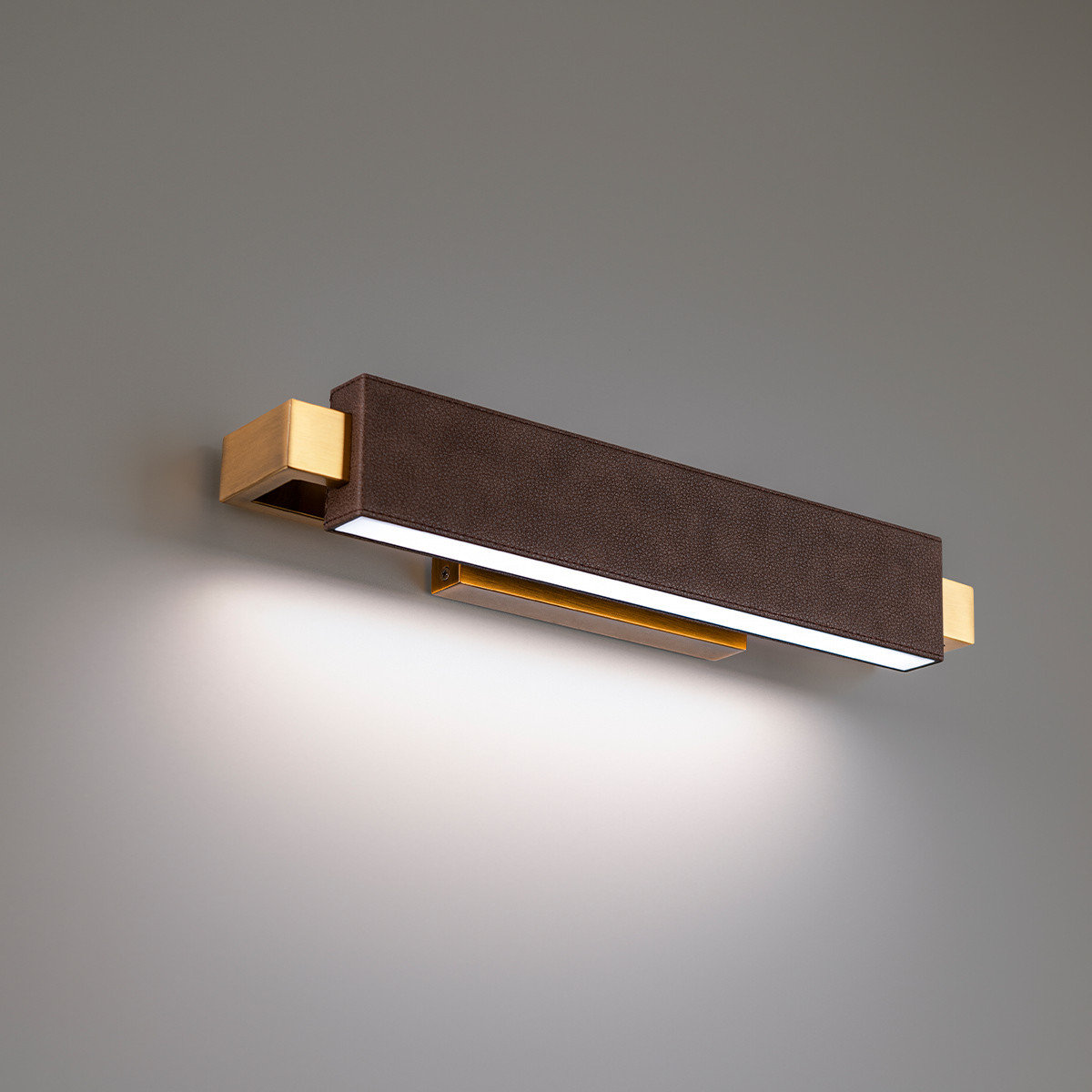 Kinsman LED Bath & Vanity Light in Warm Brown/Aged Brass - Transitional ...