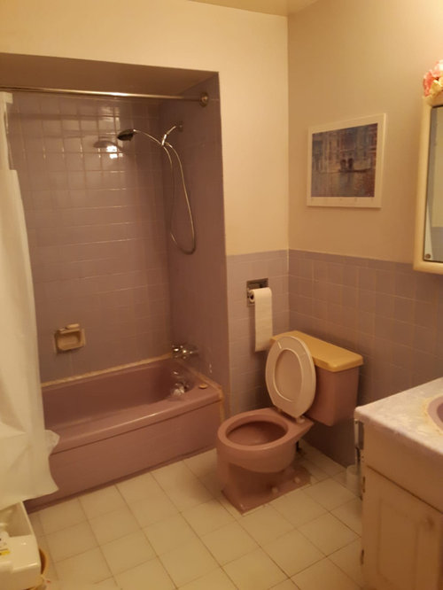 How would you update these two bathrooms?