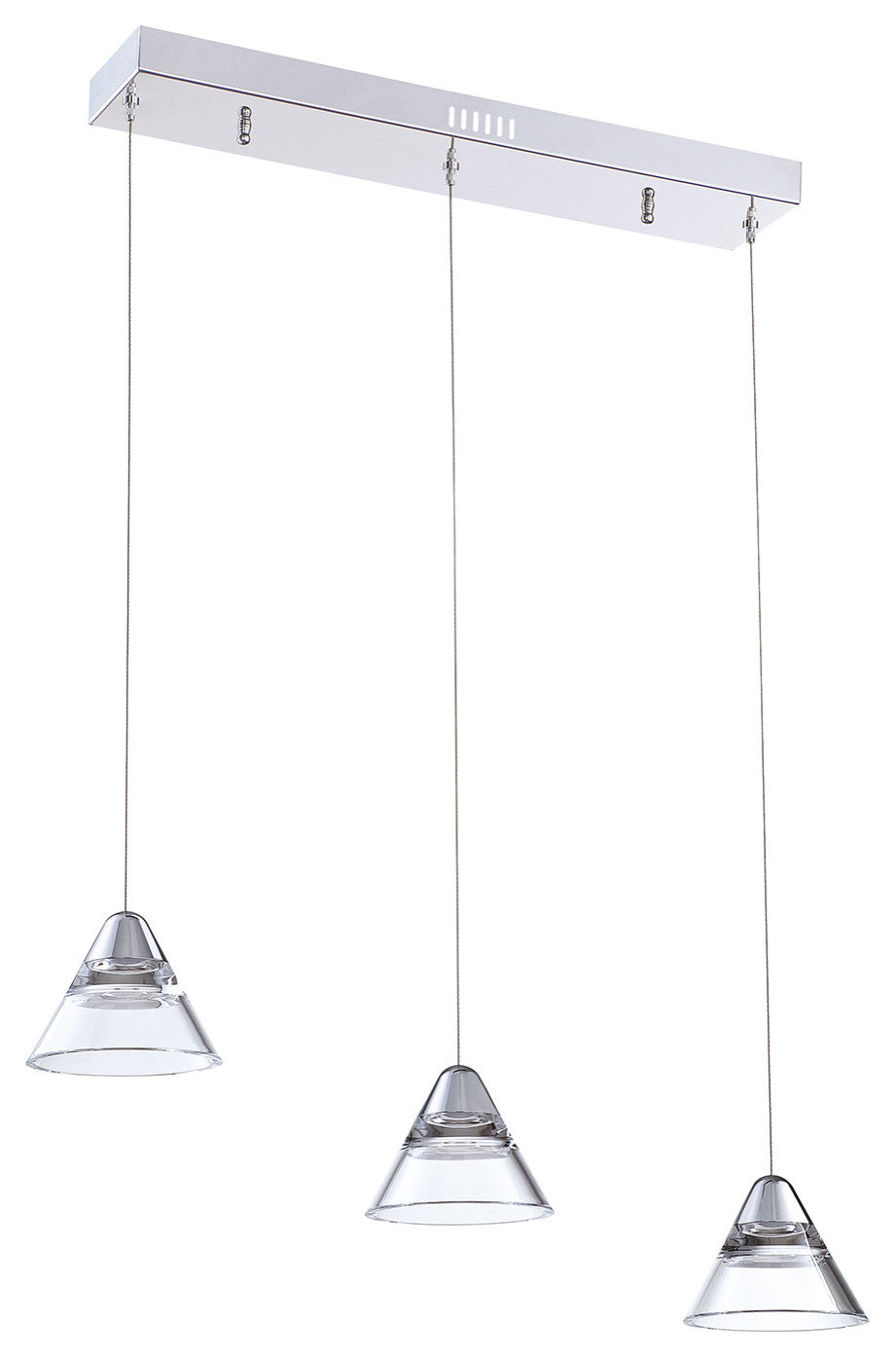 Geo 3 Light LED Bar - Transitional - Pendant Lighting - by Kendal ...