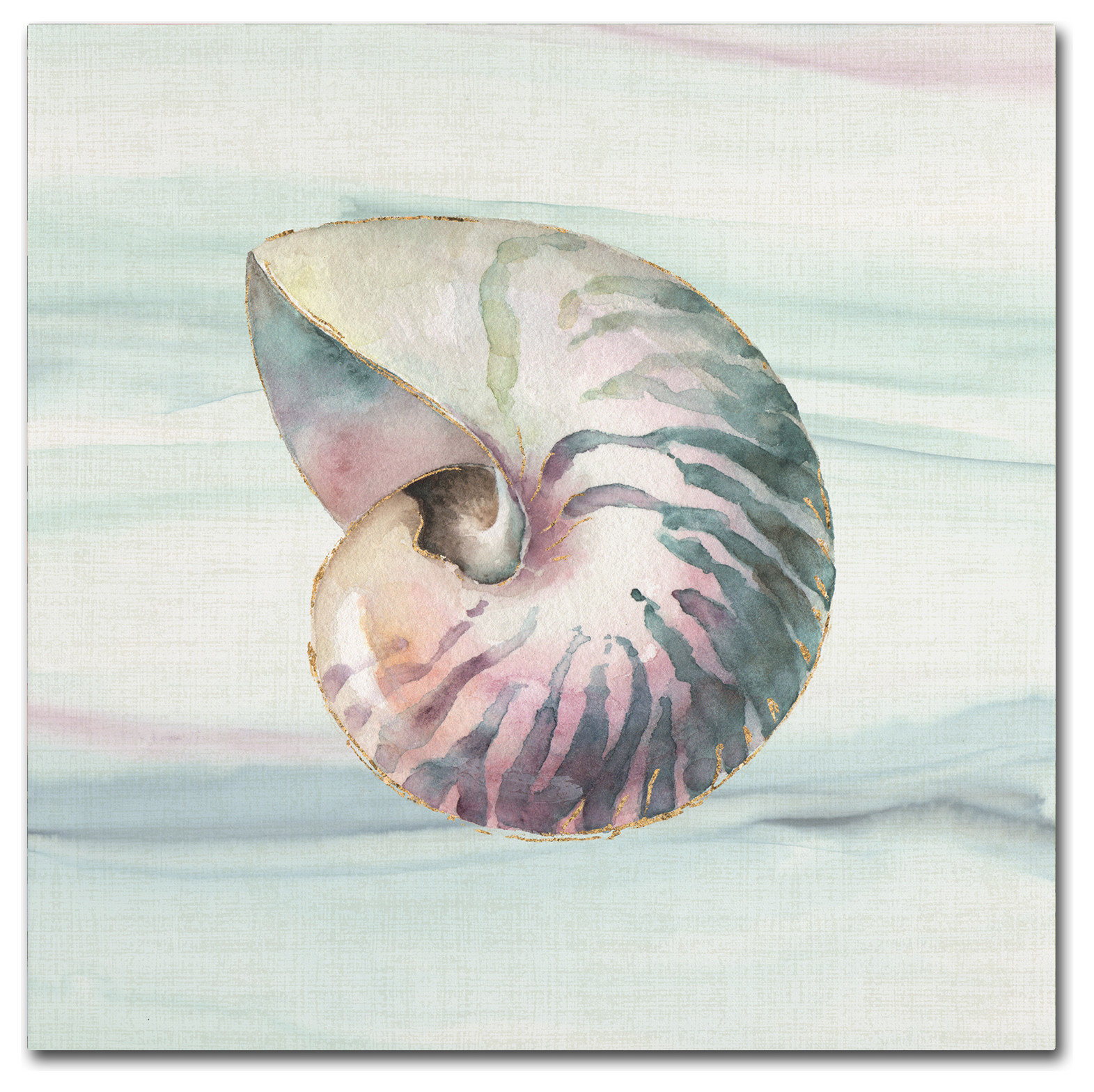 Lisa Audit 'Ocean Dream V no Filigree' Canvas Art, 24"x 24" - Beach ...