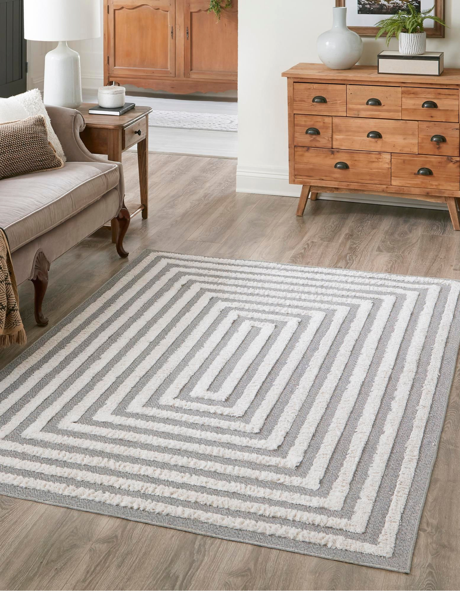 Rug Sabrina Soto Casa Gray Sample 1' 3 x 1' 4 - Contemporary - Bath ...