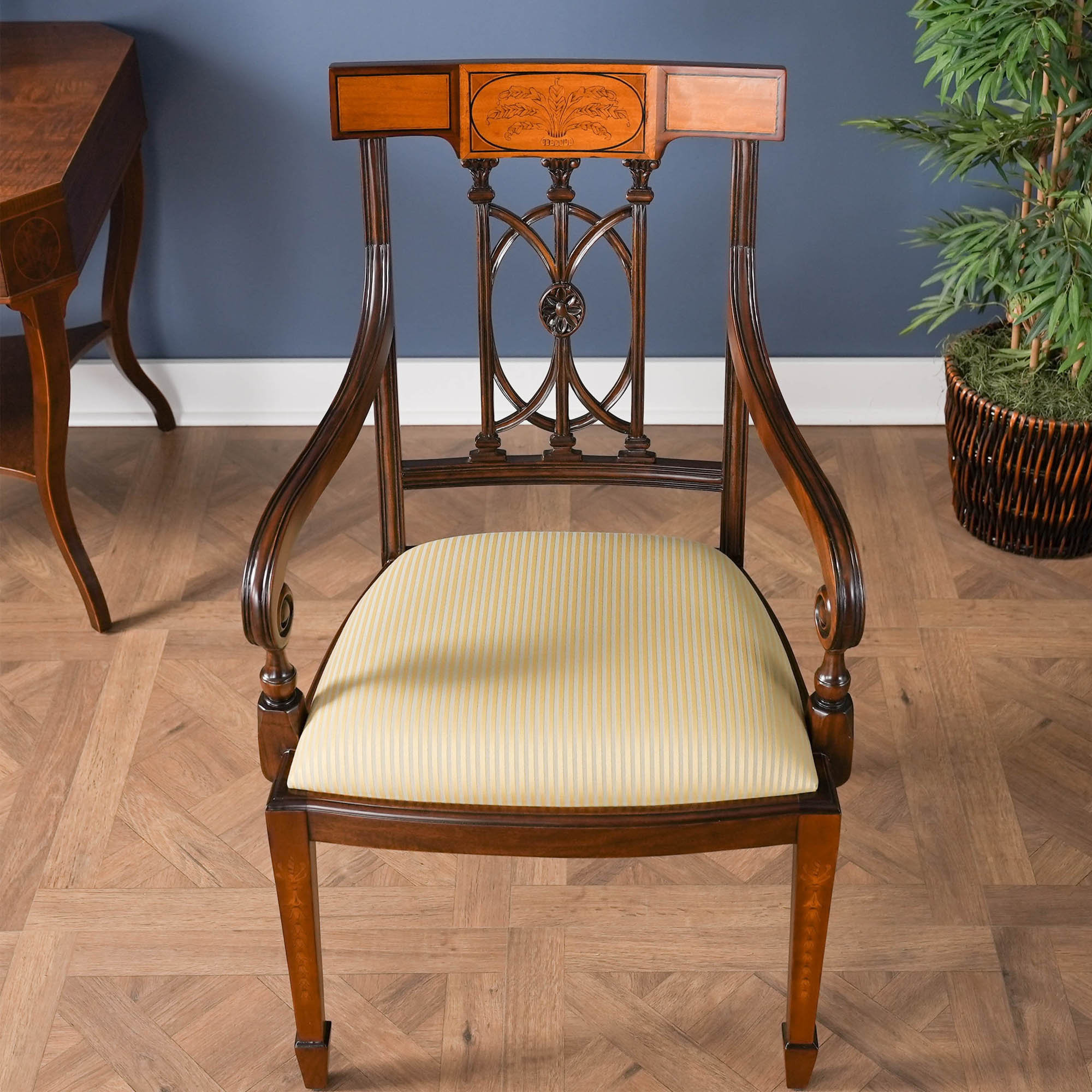 Inlaid Hepplewhite Arm Chair - Victorian - Dining Chairs - by Niagara ...
