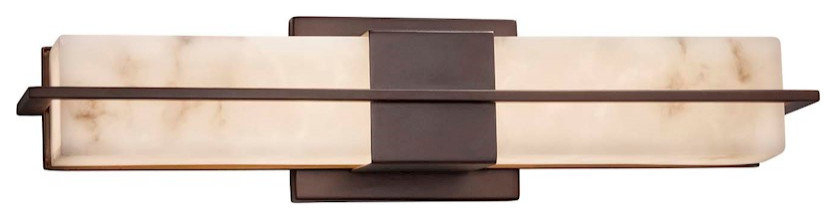 Justice Design LumenAria Era 20" Linear LED Wall/Bath, Ala/BZ FAL-9051 ...