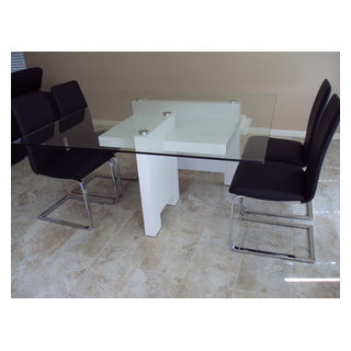 Picasso Dining Table & Nikoli Chairs - Contemporary - Houston - by K&D ...