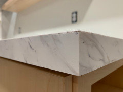 anyone use wilsonart solicor? (kitchen countertops) see photo