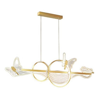Aigle | Gold Butterfly Chandelier for Dining Room - Contemporary ...