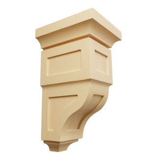 Small Farmingdale Acanthus Corbel, Alder, 3 1/2"Wx2 7/8"Dx7 3/4"H, 6 ...